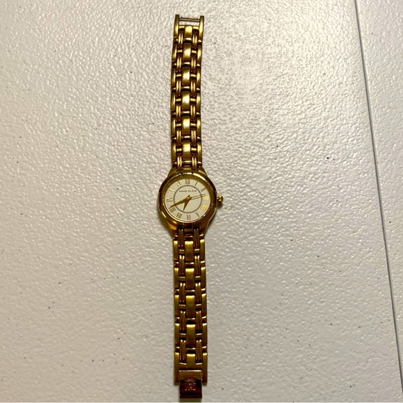 Anne Klein | Accessories | Anne Klein Gold Watch With White Dial | Poshmark
